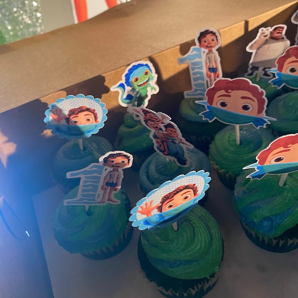 Luca Cupcake Toppers|luca Birthday Decorations|luca Party|disney Luca ...