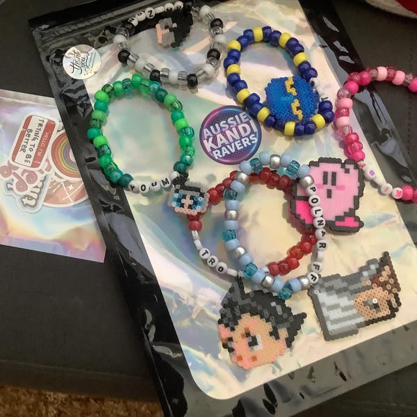 Large Kandi Cuffs - Etsy