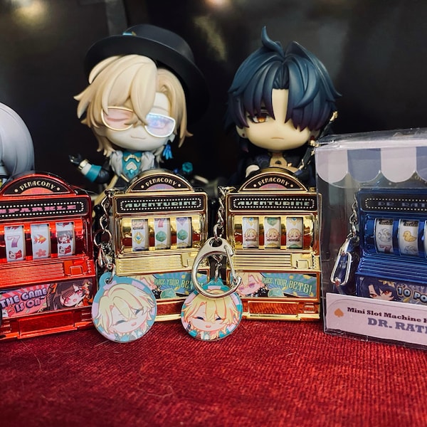Mini Slot Machine Keychain - Honkai Star Rail - Aventurine Dr. Ratio ...