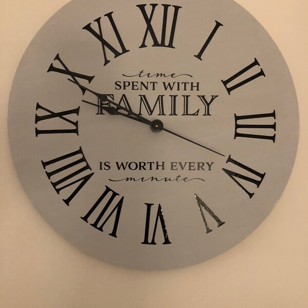 Time Svg Spent With Family Svg is Worth Every Minute Clock Face Svg Dxf ...