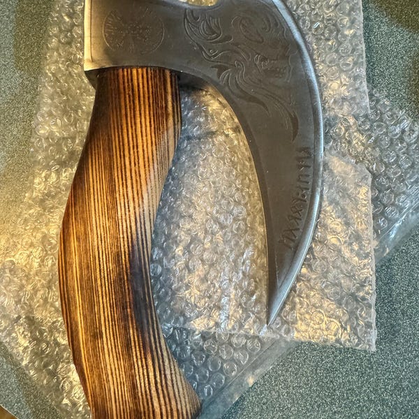 Viking Pizza Cutter Axe, the Original Custom Hand Forged Pizza Axe ...