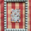 Glossy Beaded Bobbin Picture Frame Lacquered Bobbin Frame Painted ...