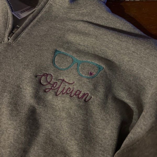 Optometrist Quarter Zip Sweatshirt, Vision Assistant Sweater ...