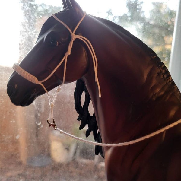 Breyer Traditional 1:9 Scale Model Horse Tack Rope Halter + Braided ...