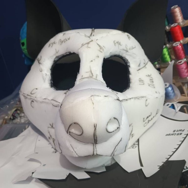Hollow Canine Fursuit Head Base Pattern - Etsy
