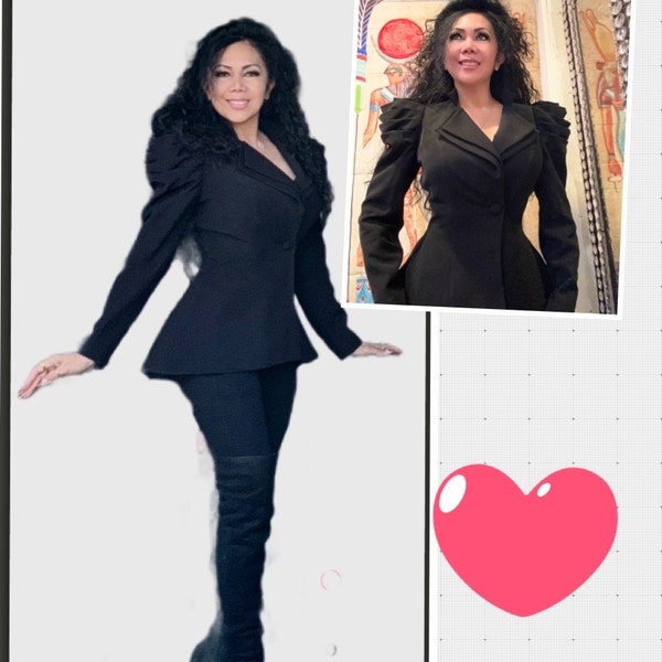 Formal Midi Pencil Skirt Suit, Black Skirt Suit, Business Suit Set for ...