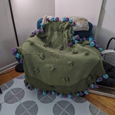 Fluffy Bouquet Blanket™ Crochet Pattern PDF - Etsy