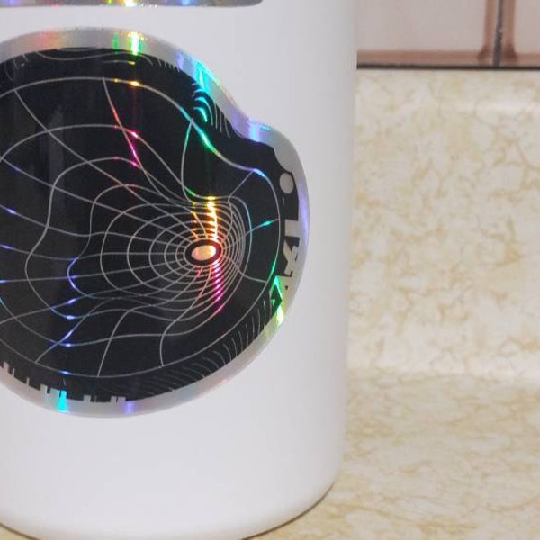 Device Offline Holographic Vinyl Decal Manual Override Cyberpunk Laptop ...