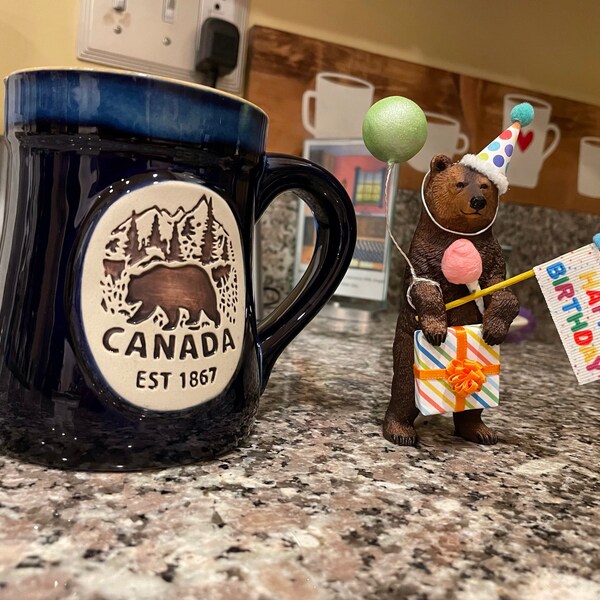 Grizzly Bear Birthday Cake Topper/party Animal Cake Topper/birthday ...