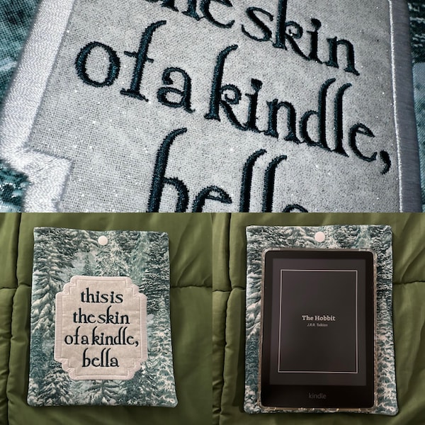 Halloween Spooky Floral Scream Lightly Padded Kindle Sleeve With Snap E-reader Cover Case for ...