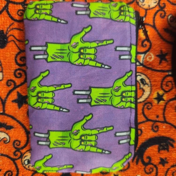 Halloween Goth Coin Purse, Business Card Holder, Purse Organizer ...