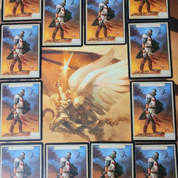 Elf Warrior Token, Art by Liz Danforth Magic the Gathering Givememana's ...