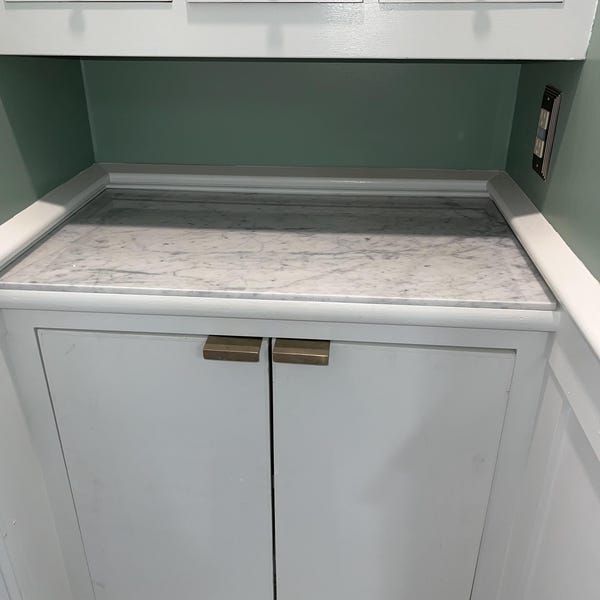 Concrete Grey Engineered Marble Threshold for Shower Curb, Window Sill ...