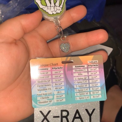 Xray Technique Card Xray Mas and Kvp Chart Radiology - Etsy