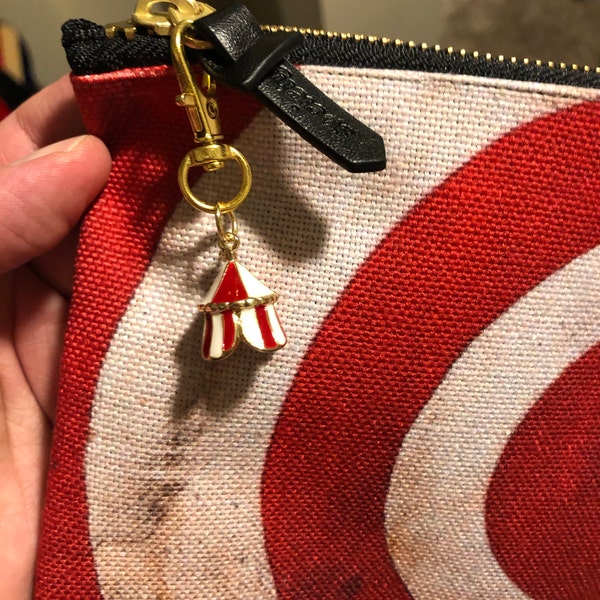 Circus Zipper Pull, Monkey Zipper Pull, Circus Tent Charm, Backpack ...