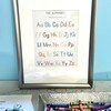 Rainbow Alphabet Poster, Handwriting Chart Print, Educational Wall Art ...