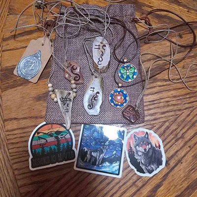 Small Werewolf Auspice Antler Slice Pendants - Etsy Canada