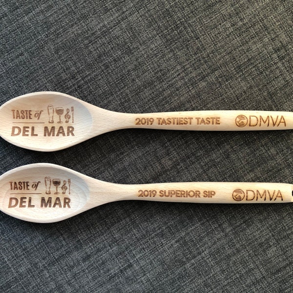 Your Business Logo Custom Personalized Engraved Wood Spoon | Client ...