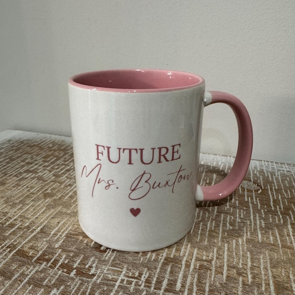 Personalized Future Mrs Mug for Fiancé Coffee Mug Gift for Bridal ...