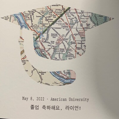 Graduation Map Card, Personalised Graduation Card, Graduated Card, UK ...