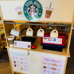 Coffee Shop Pretend Play Dramatic Play Printable Set - Etsy