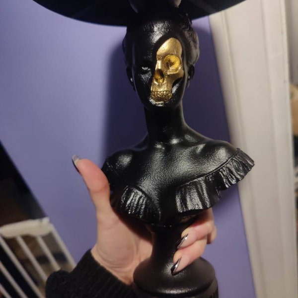 Table Lamp, His and Hers, Decorative Lamp, Bedside Table Light, Skull ...