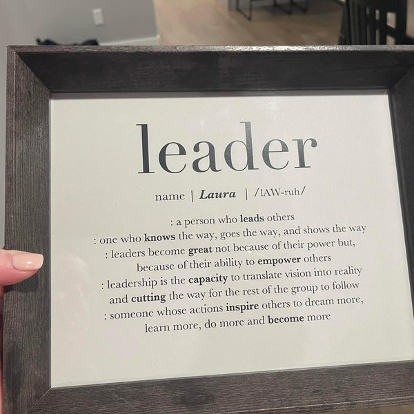 Personalized Leader Gift, Thank You Gifts for Boss, DIGITAL DOWNLOAD ...