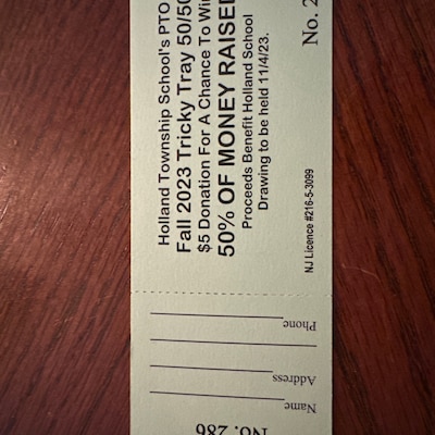 1,000 Custom Printed Raffle Tickets for Your Fundraiser. Card Stock of ...