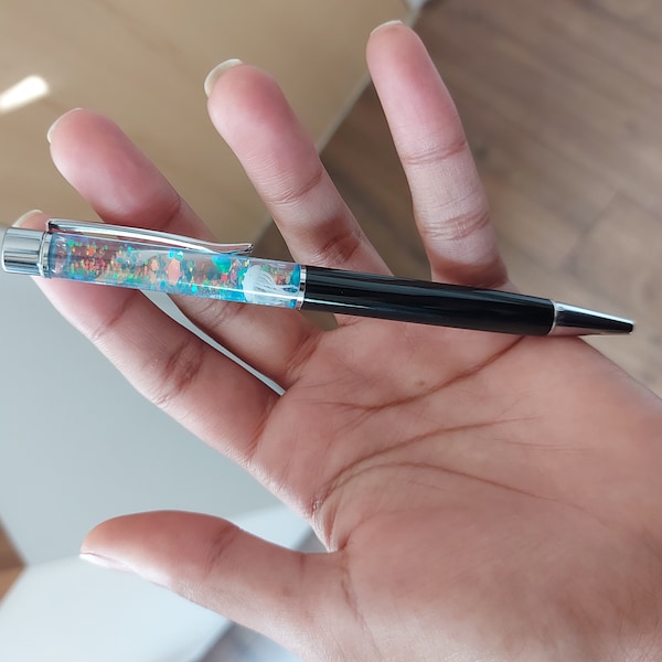 Jellyfish Float Pen, Floating Pen, Liquid Glitter Pen, Gift for Her ...