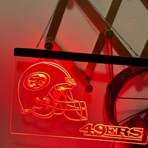 Customizable San Francisco 49ers LED Sign for the Ultimate Fan - Etsy