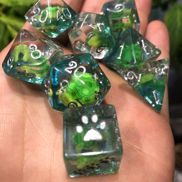 Shadowy Forest Dnd Dice Set, Polyhedral Dice, D&D Dice, Dungeons and ...