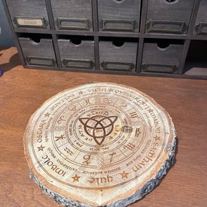 Crystal Grid Board Altar Pentacle Star of Magicians. Elven | Etsy