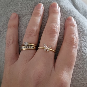 Silver 3 Stones Ring Engagement Ring Oval Cut Ring Simulant - Etsy