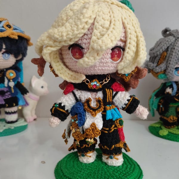 Crochet PDF Pattern: "kaveh" Chibi Amigurumi - Etsy