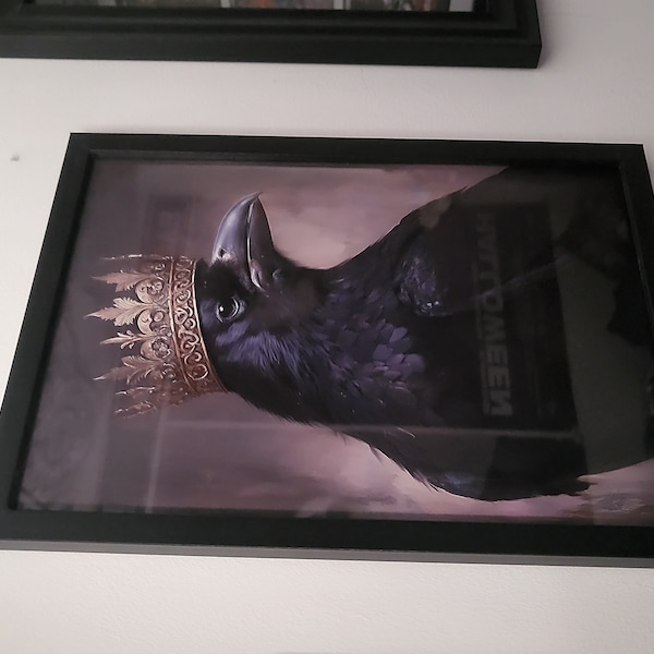Gothic Crow King Vintage Poster, Art Poster Print, Home Decor ...