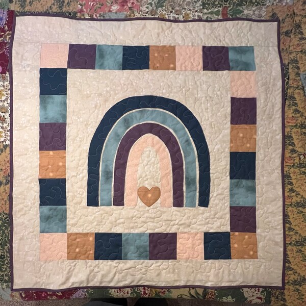 Baby Quilt Pattern - Boho Rainbow Quilt - Nursery Decor - PDF Pattern ...