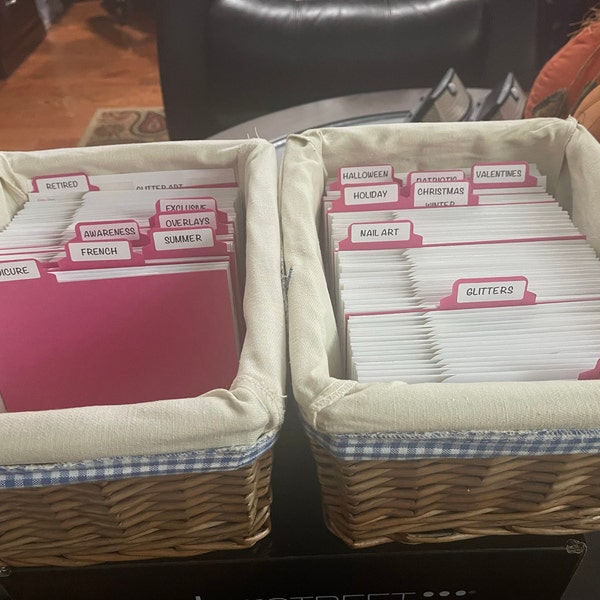 Color Street Labels for Tab Dividers, Divider Organization Labels - Etsy