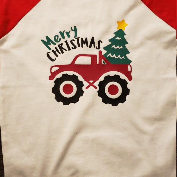 Christmas Truck Svg, Monster Truck Svg, Merry Christmas Svg Dxf Eps Png ...