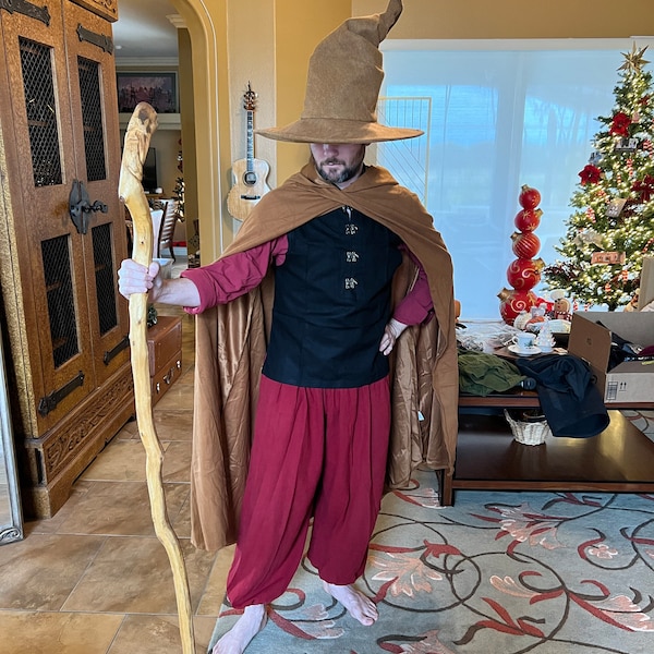 Autumn crooked Mage Witch Hat / Wizard Hat / Pointy Hat / Mage ...