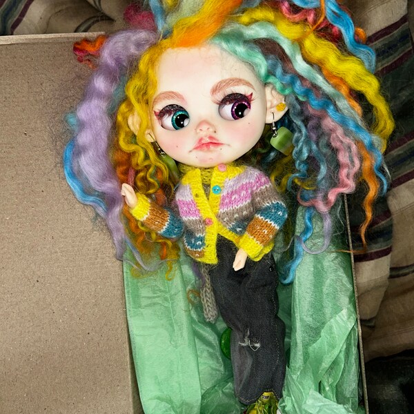 Blythe Doll Custom-emily, OOAK Doll, Art Doll, Collection Doll, Blythe ...