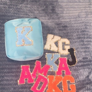 Glitter Varsity Chenille Adhesive Letter Patches - Etsy