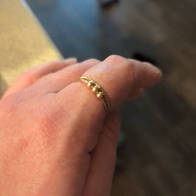 Fidget Anxiety Ring SET Stackable Anxiety Ring Spinner - Etsy