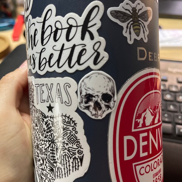 Mini Skull Stickers Goth Art Spooky Season Dark Horror Art Journal ...