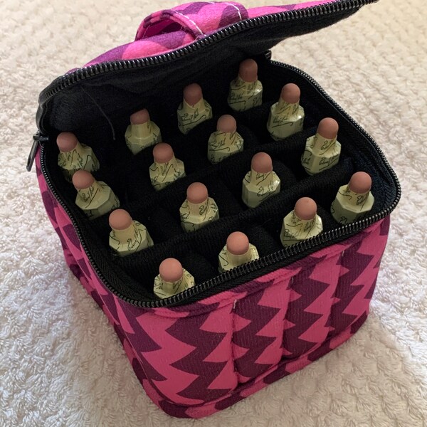 Essential Oil Soft-sided Carrying Case, 5-15ml, 10-bottle, Solid, Coral ...
