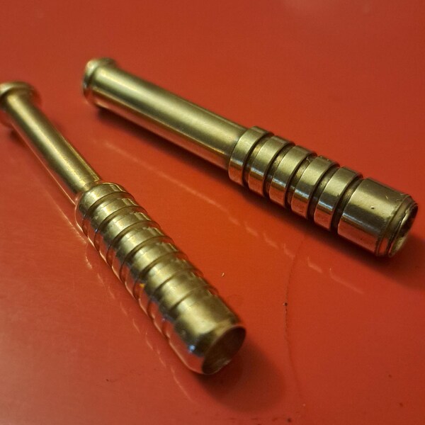 2 & 3 Brass One Hitter Bats Solid Brass Lasts a Lifetime-yes-these Are ...