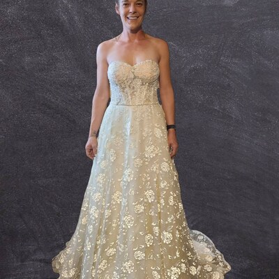 Newest Wedding Dress for Bride Ball Gown Satin Square Collar - Etsy Canada