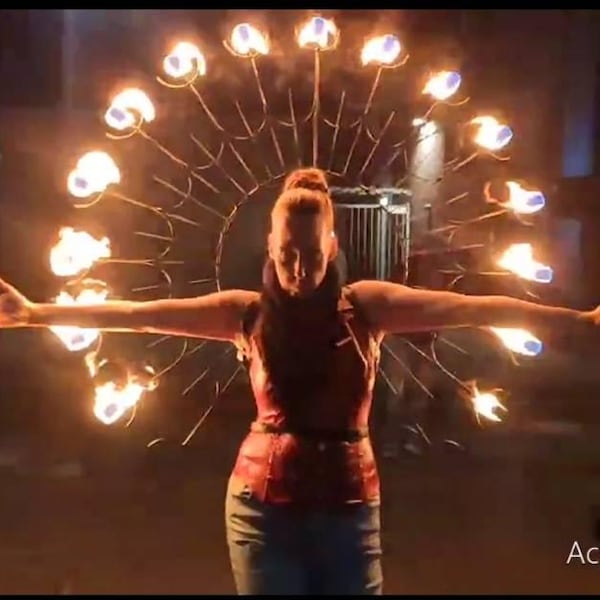Fire Headdress, Fire Headpiece, Fire Crown, Performance Headdress ...