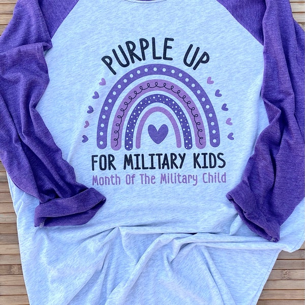 Purple up for Military Kids Svg, Month of the Military Child Svg, April ...
