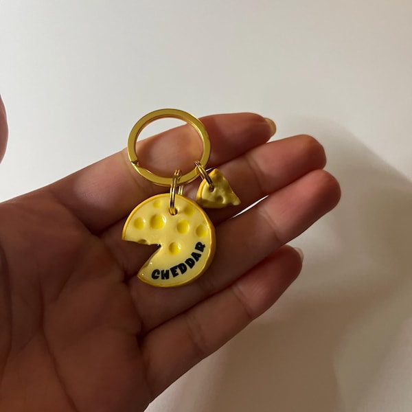 Cheese Tag With A Cheese Slice Charm | Personalized Pet Tags Foodie Tag ...