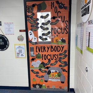 Hocus Pocus Everybody Focus Halloween October Bulletin Board Kit - Etsy